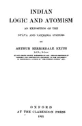 Keith A. B. Indian logic and atomism. Oxford, 1921. Большая российская ...